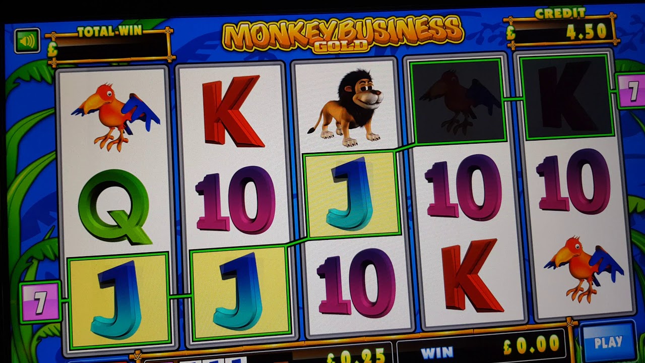 Monkey business gold touch screen fruit machine - YouTube
