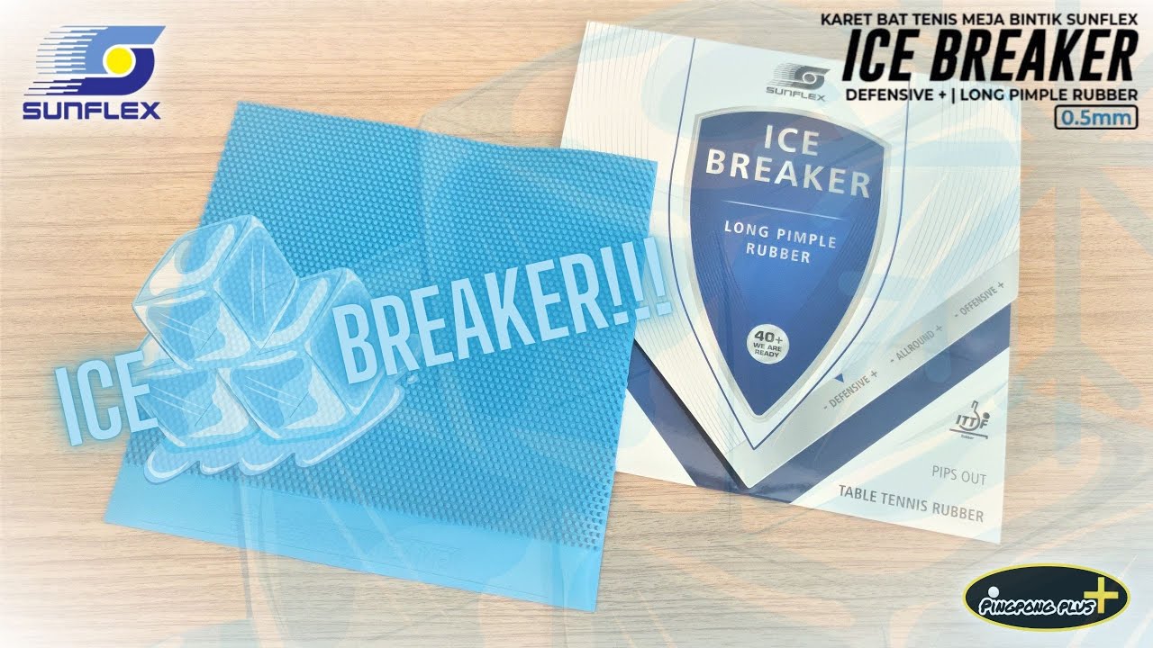 SUNFLEX ICEBREAKER (LONG PIMPLE) 0,5mm Blue || Table Tennis Rubber ...