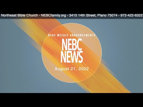 NEBC News 08/21/2022 - YouTube