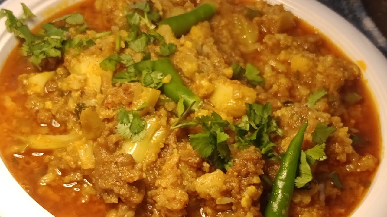 Alas chodo aur jaldi se Keema gobhi ki new recipe jhatpat try ...