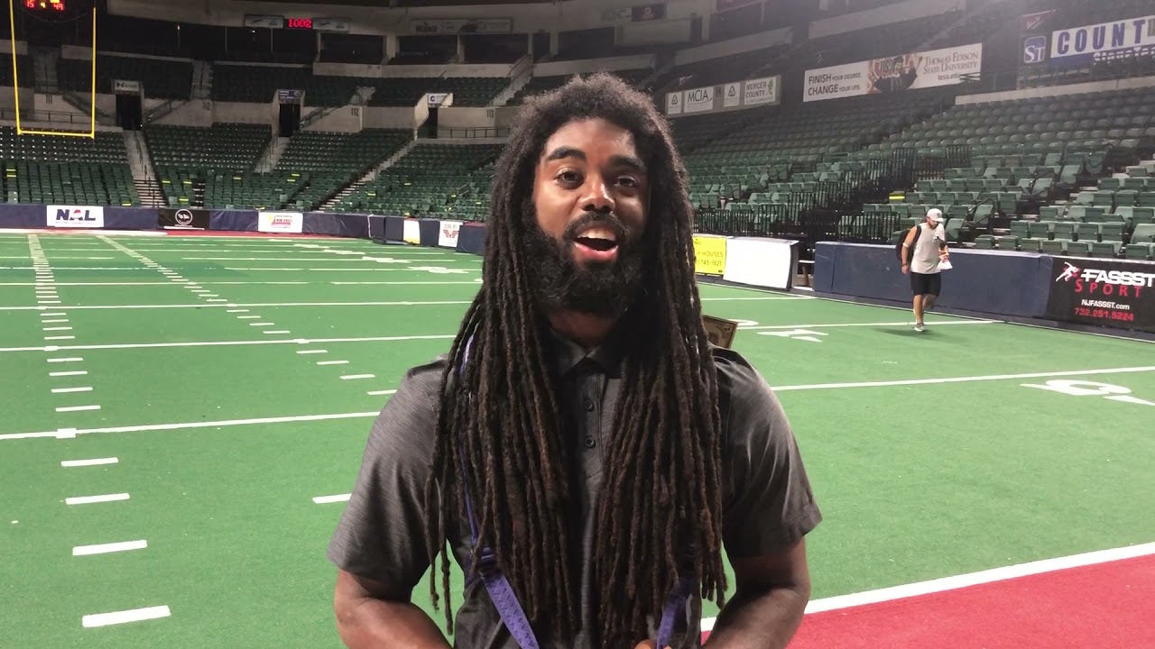 Desmond Reece Post Game Interview New Jersey Week 3 - YouTube