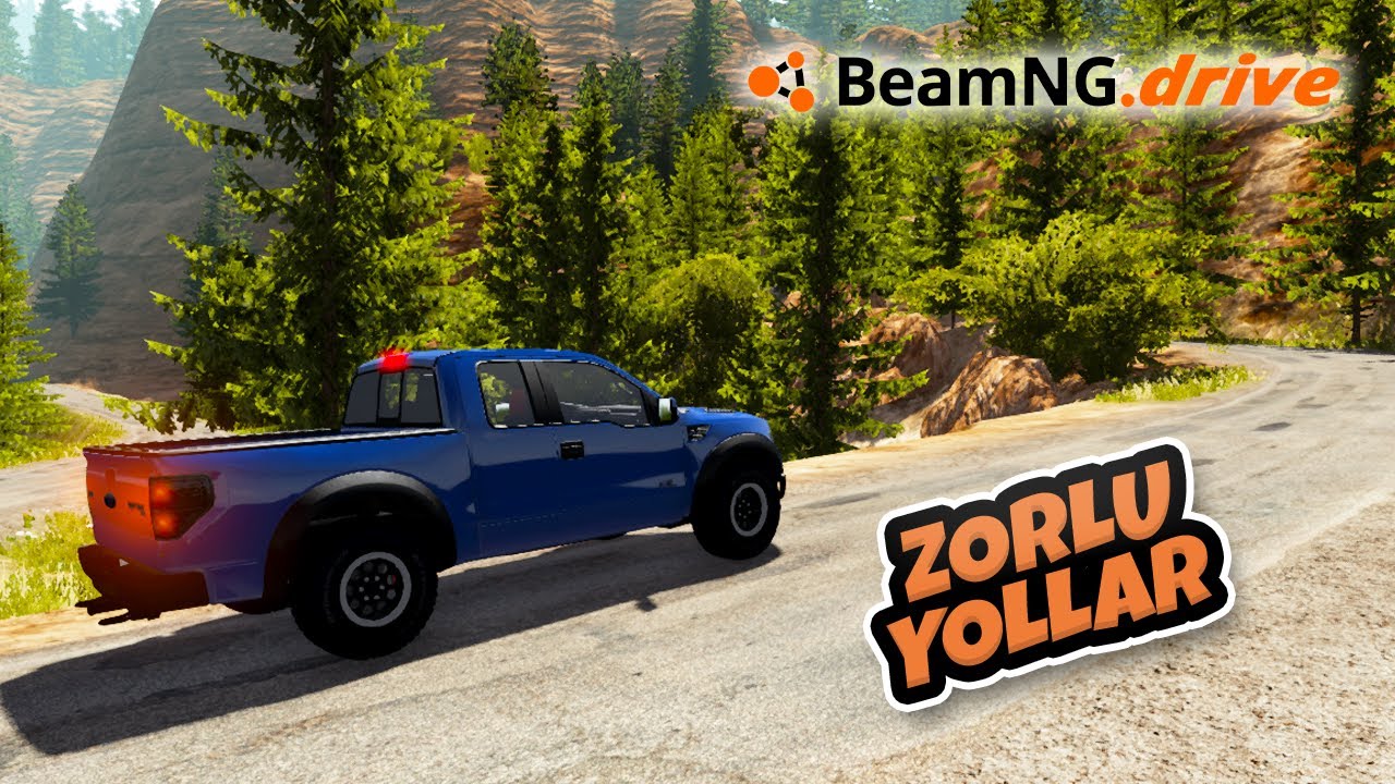 Ford Ranger Raptor Zorlu Dağ Yolunda - BeamNG Drive - YouTube