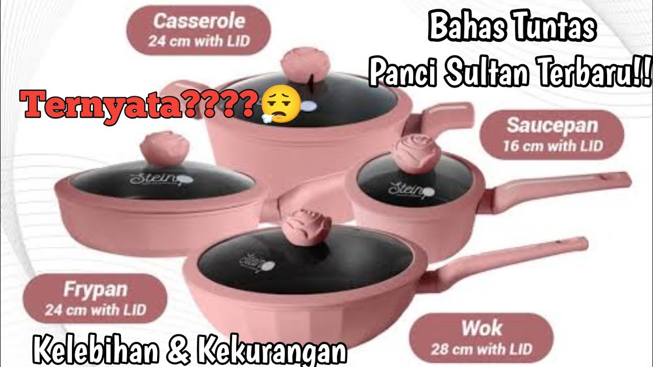 Panci Set Pink Stein Cookware Review Rose Glamour Series Terbaru ...