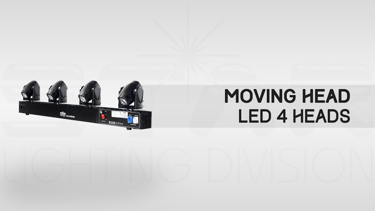 Moving Bar LED 4 Heads - Star Lighting Division - YouTube