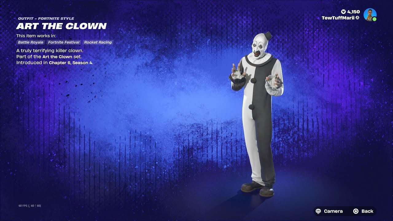 Art The Clown Fortnite Locker Showcase - YouTube