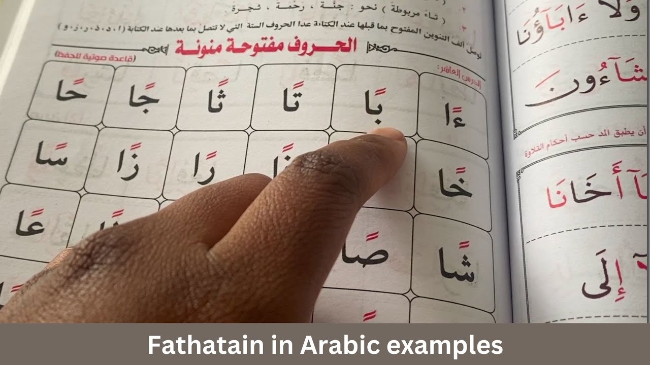 Fathatain in Arabic Examples : Tanween In Arabic : Fathatain in Arabic ...