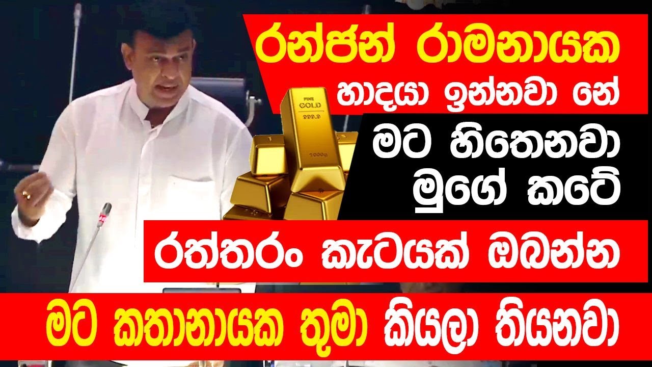 අද මගේ පාර්ලිමේන්තුවේ අන්තිම දවස. අටවෙනිදා මගේ නඩුව. කරුණාකරලා කථා ...