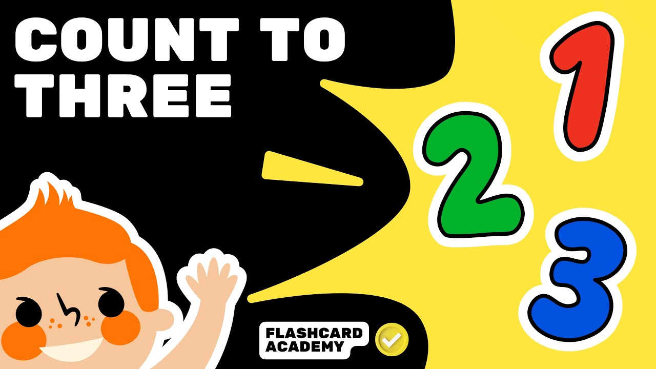 🔢 Fun Count to Three Flashcards for Kids | Learn Basic Numeracy with ...