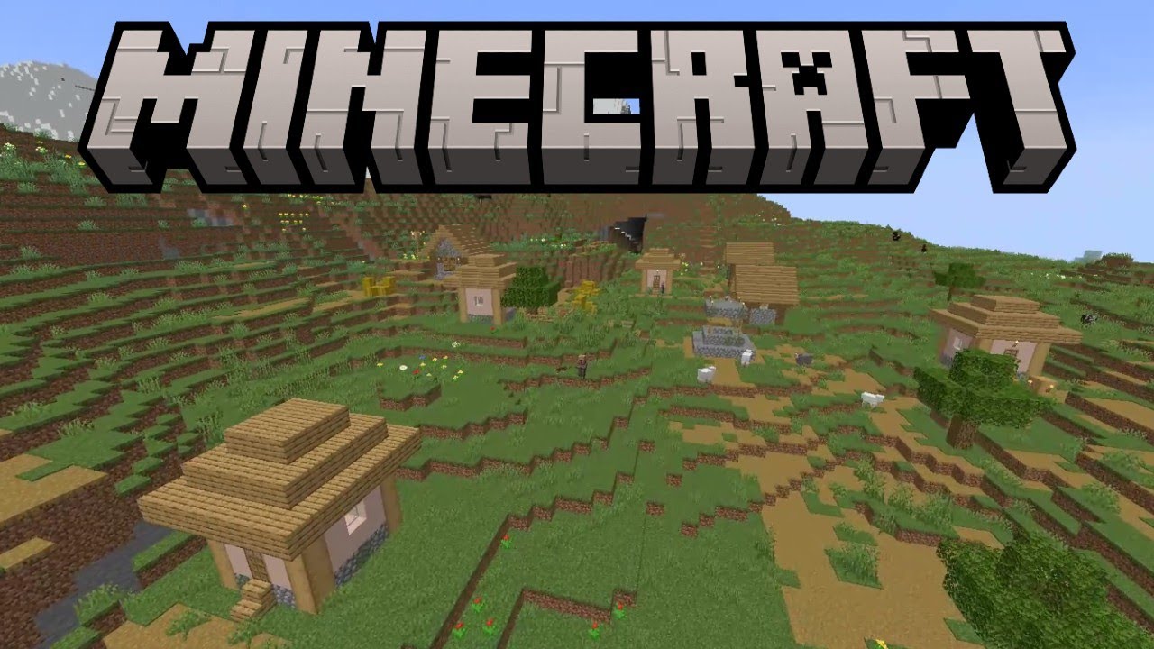 Hilly Plains Village Seed for Minecraft 1.19+ (Java & Bedrock) - YouTube