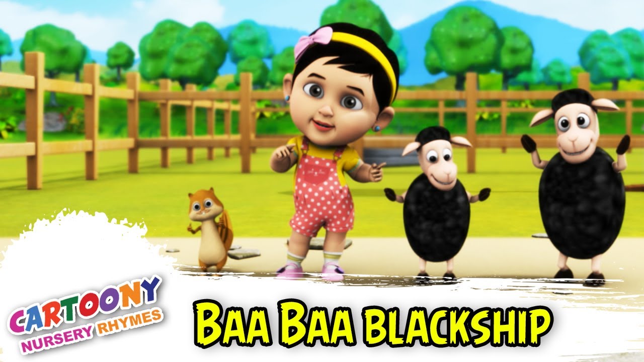 Baba Blackship | Animation English Rhymes for children | Cartoony ...