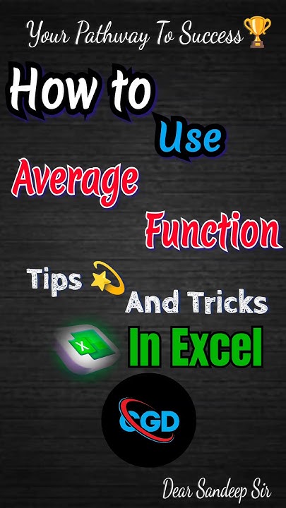 How to use average function with advanced level in excel tips and ...