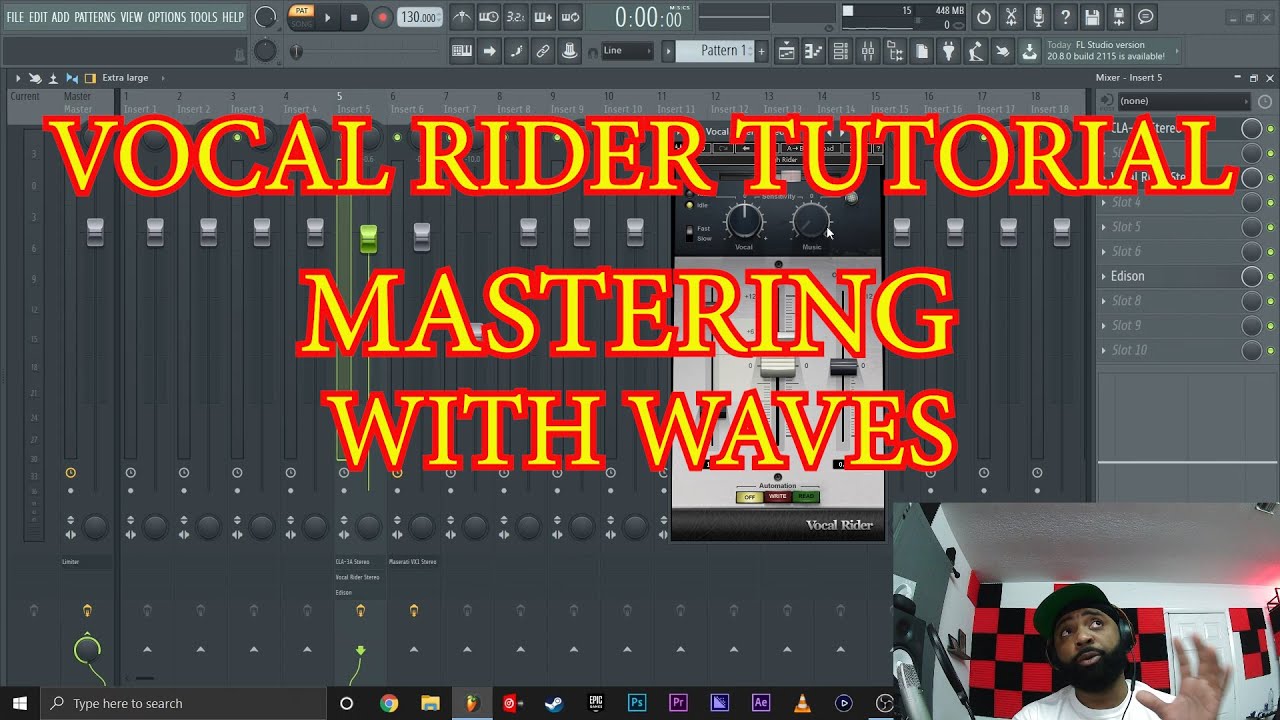VOCAL RIDER TUTORIAL MASTERING WITH WAVES PLUGINS MAINTAIN EVEN LEVELED ...