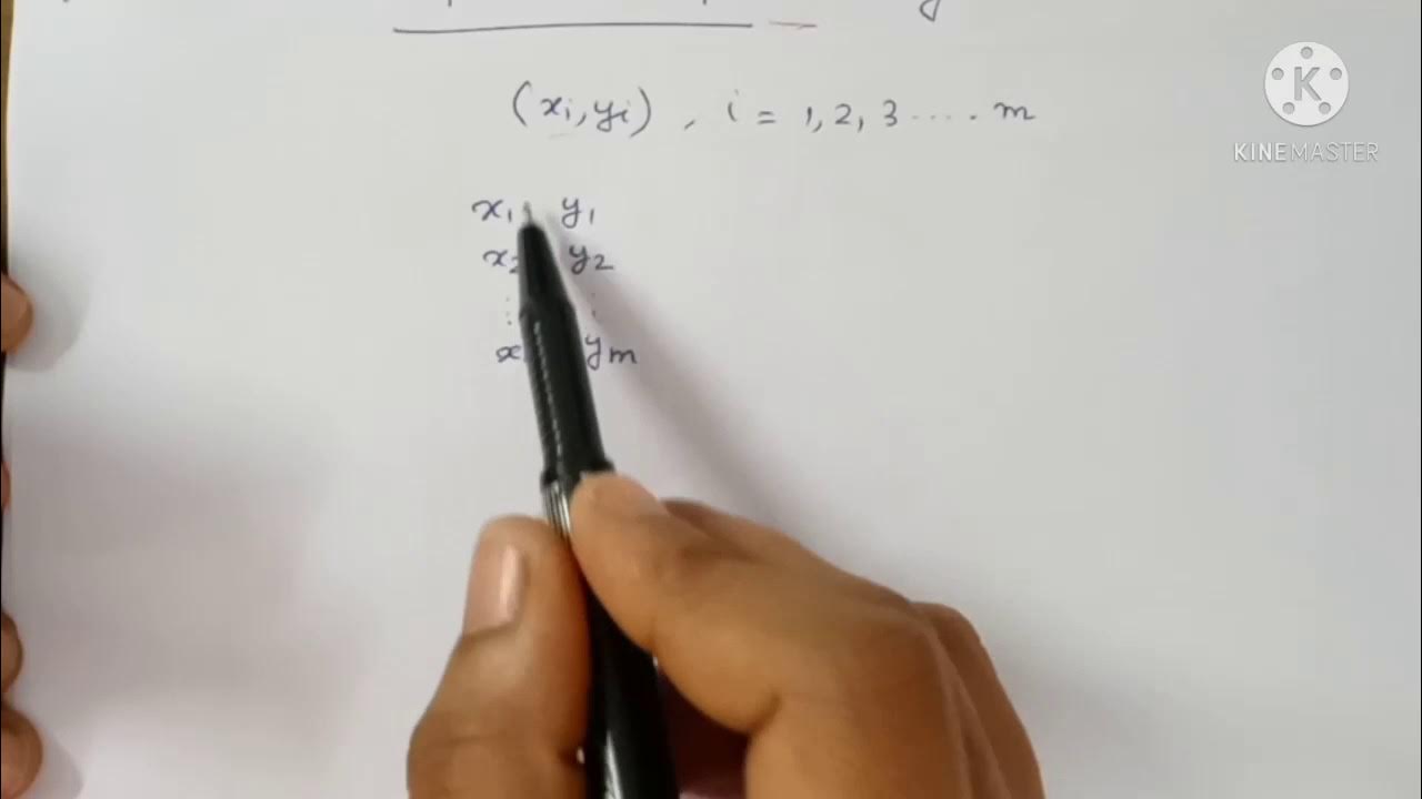 Curve fitting -Straight line fitting - YouTube