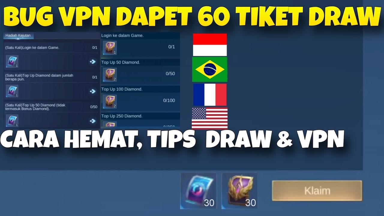 CARA HEMAT EVENT STAR WARS & BUG 60 TIKET BOUNTY HUNTER MODAL VPN ...