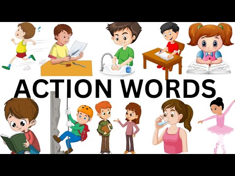 Action words for kids | Action Verbs for kids | Learn Action verb ...