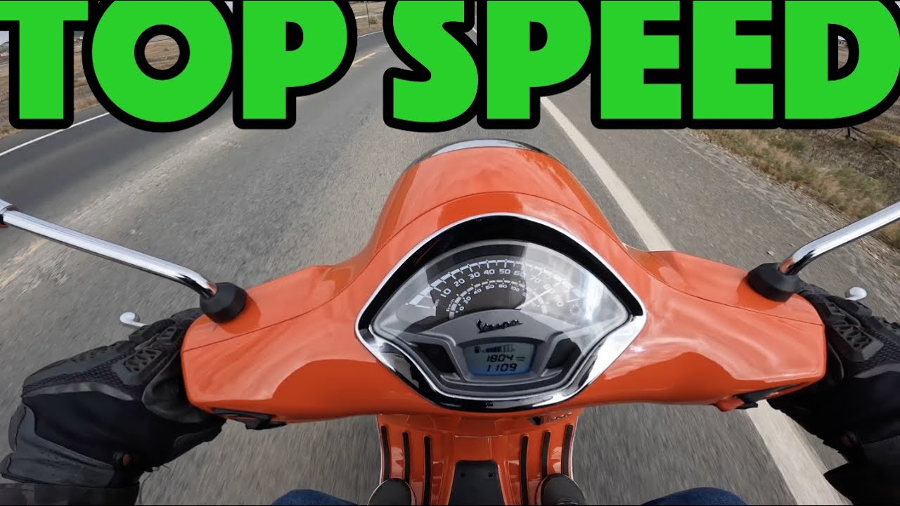 Vespa TOP SPEED - YouTube