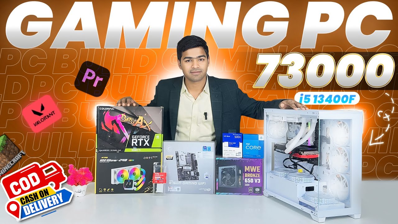 Rs73,000🔥PC Build With Intel i5 13400f+16 RAM+Liquid cooler #budget☎️:7011001586😍 #techpc7 ️ ...