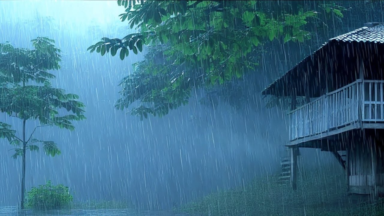 Light Rain in the Forest for Deep Relaxation and Tranquil Meditation ...
