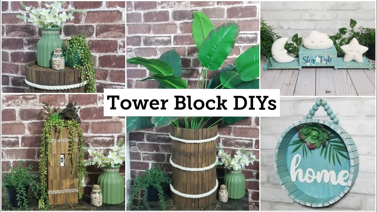 TUMBLING TOWER BLOCK DIYS 2022 - YouTube