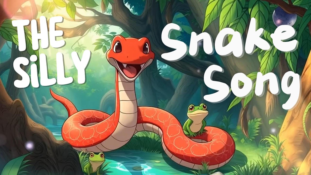 The Silly Snake Song 🐍 - (Music Visualizer) | Wiggle, Rhyme & Sing ...