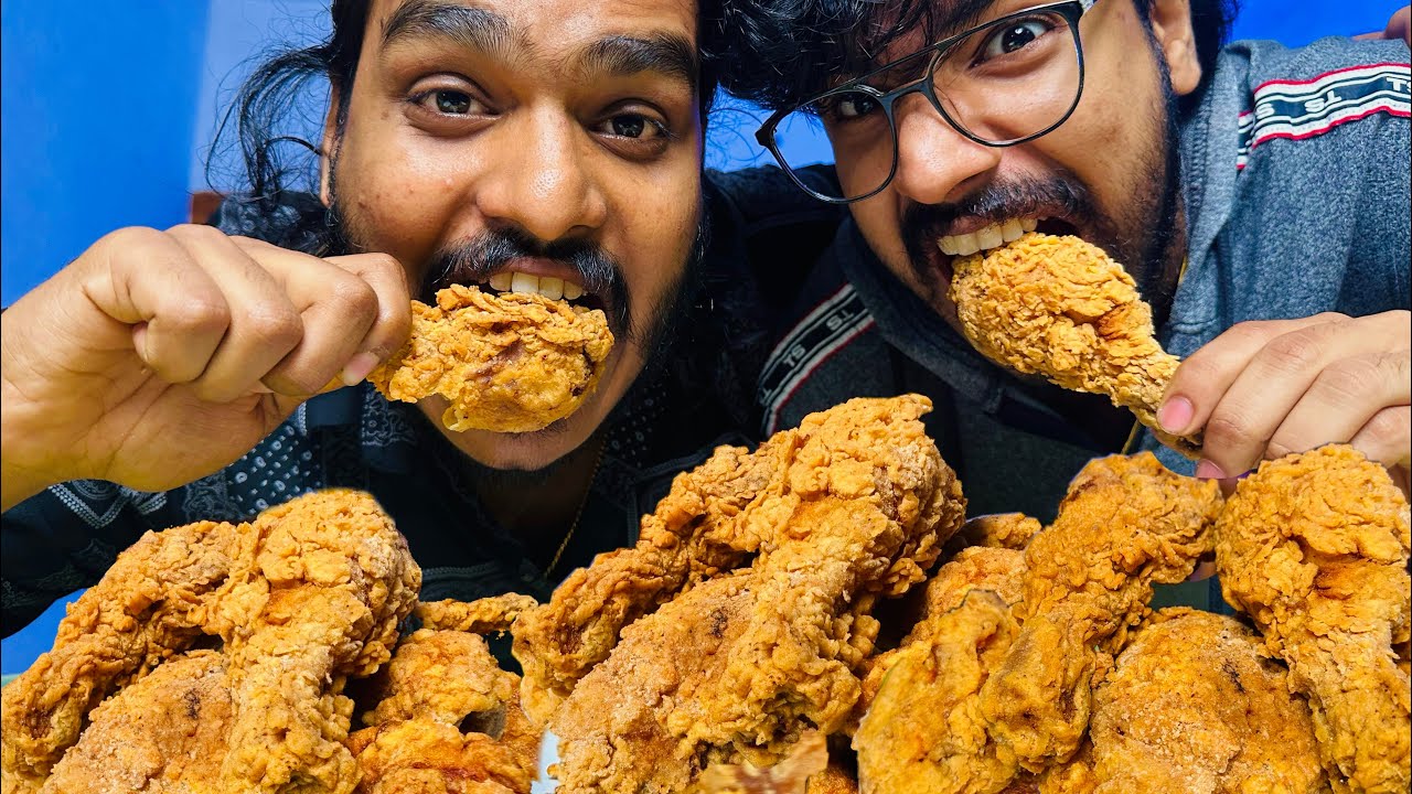 KFC style home made fried chicken 🍗 | cooking and eating with family 🥰 ...