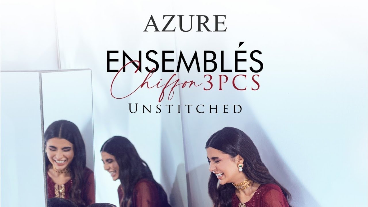 Azure New Collection pure chiffon 3pc | For orders 0321 4809278 - YouTube