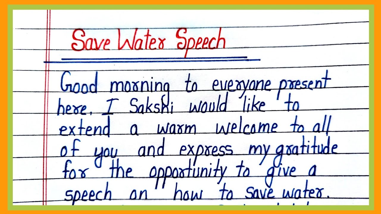 speech on save water in english/jal bachao par bhashan/Pani bachao par ...