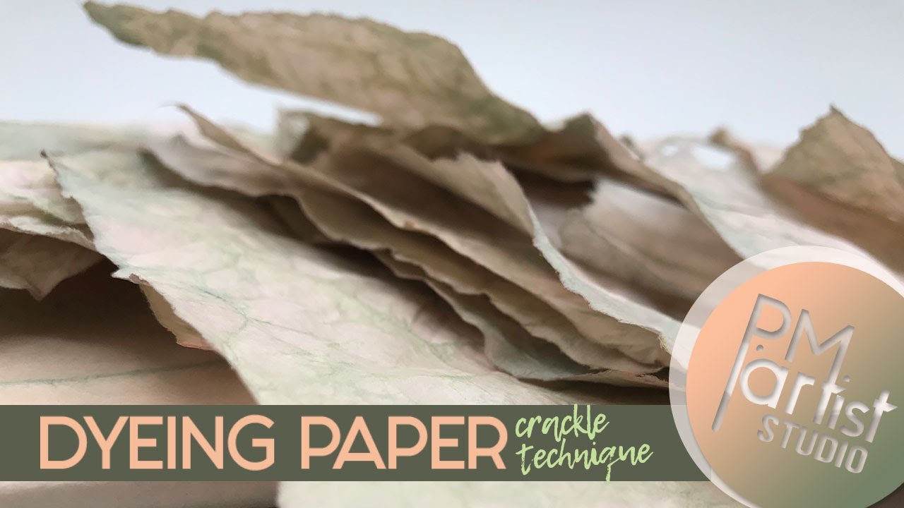 PAPER DYEING with Watercolor Crystals & Orizomegami Technique for a ...