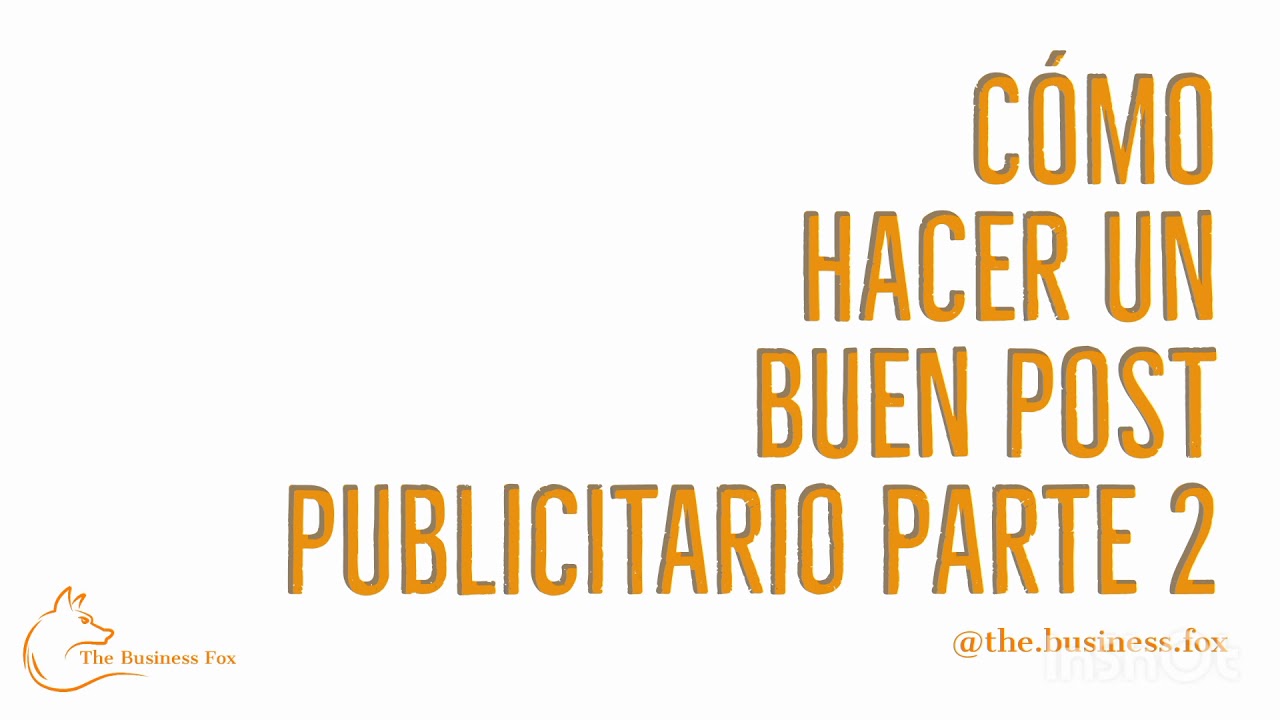 Cómo hacer un buen Post publicitario - YouTube