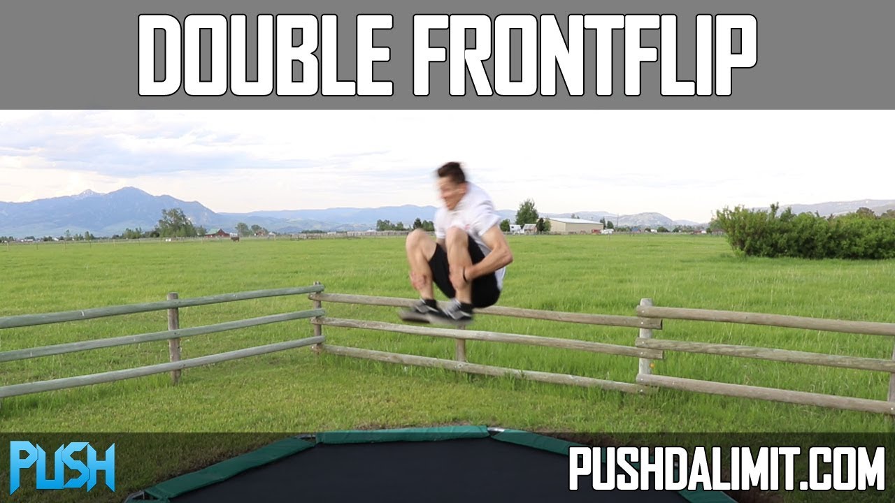 Double Frontflip on a Trampoline (Slow Motion) - PUSH - YouTube
