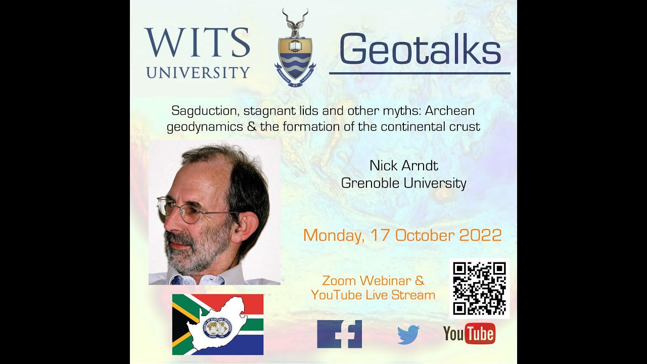 Wits Geotalks: Nick Arndt on "Sagduction, stagnant lids and other myths ...