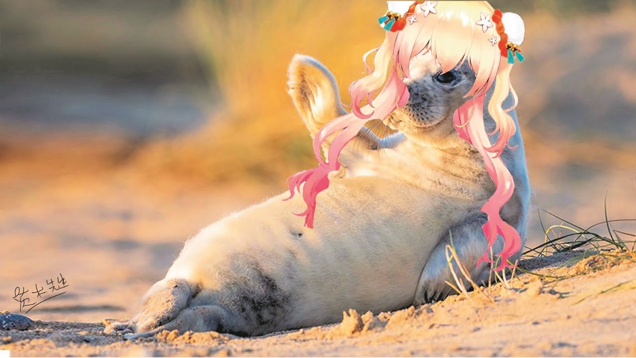 【Hololive/廢片/桃鈴ねね】An excited NENE seal 興奮的海豹 - YouTube