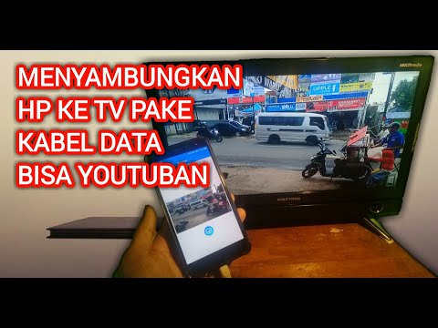 Cara menyambungkan hp ke tv  dengan menggunakan kabel data #tvdigital