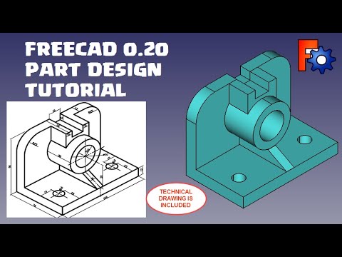 FreeCad 0.20 Part Design Tutorial - YouTube