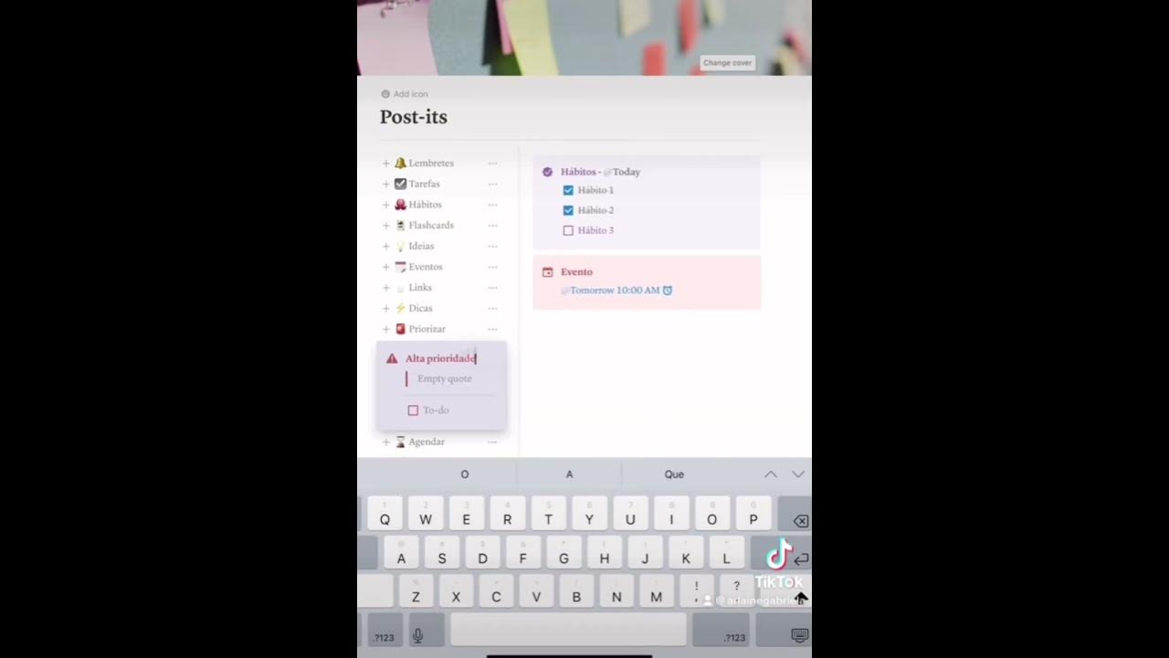 Notas personalizadas no Notion #notion #notionapp #ipad #notiontips #estudos #callout # ...