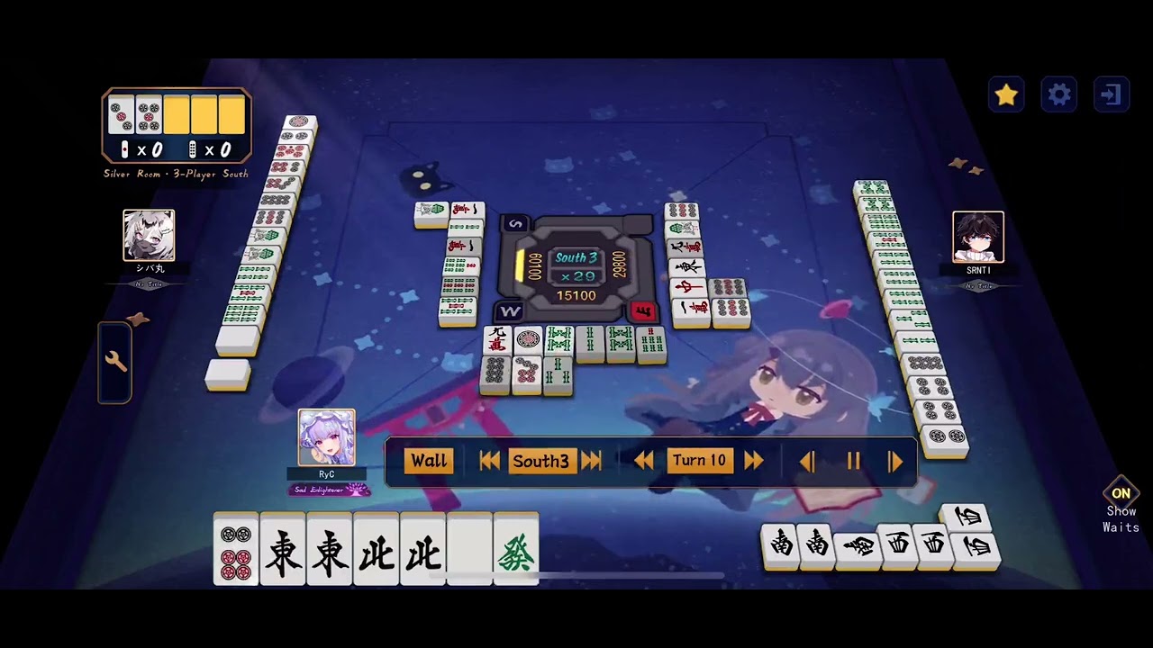 Triple Yakuman in Ranked Mahjong Soul - YouTube