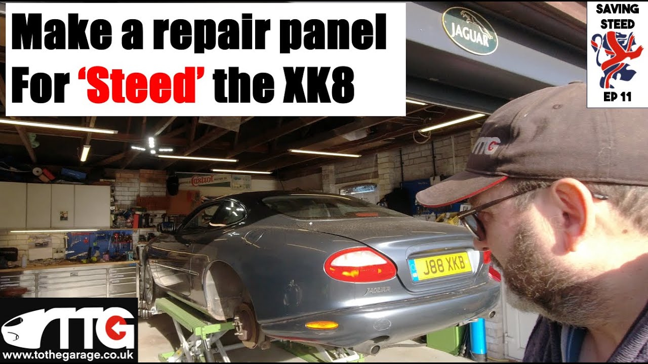 Making the repair panel for 'Steed' the Jaguar XK8's rear subframe ...