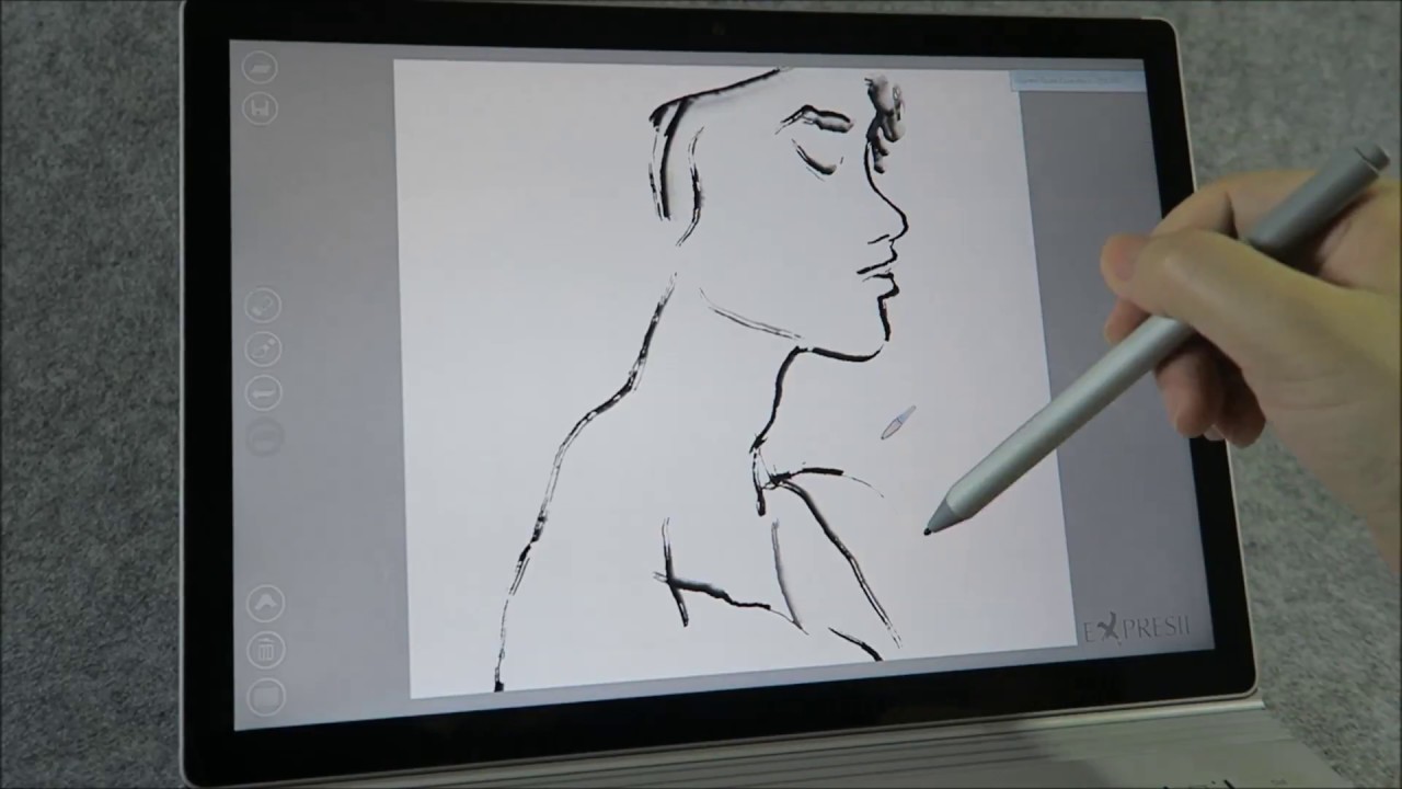 Sketch done with Expresii on Surface Book 2 - YouTube
