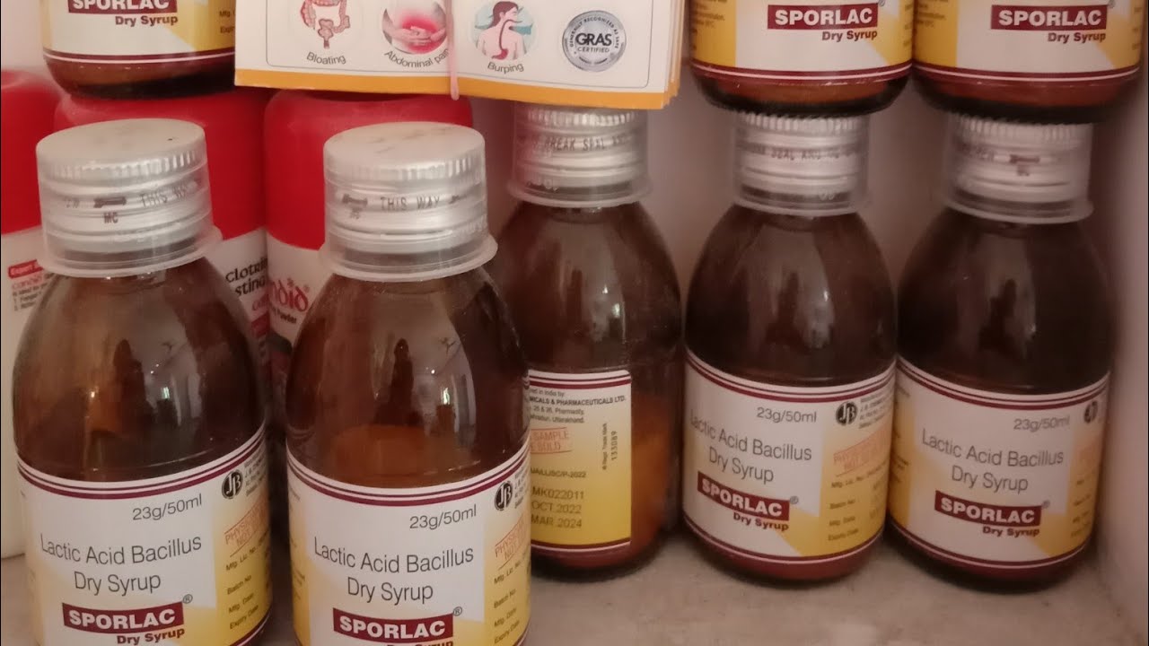 Lactic Acid Bacillus Dry Syrup(SPORLAC dry syrup) दस्त के लिए कारगर ...