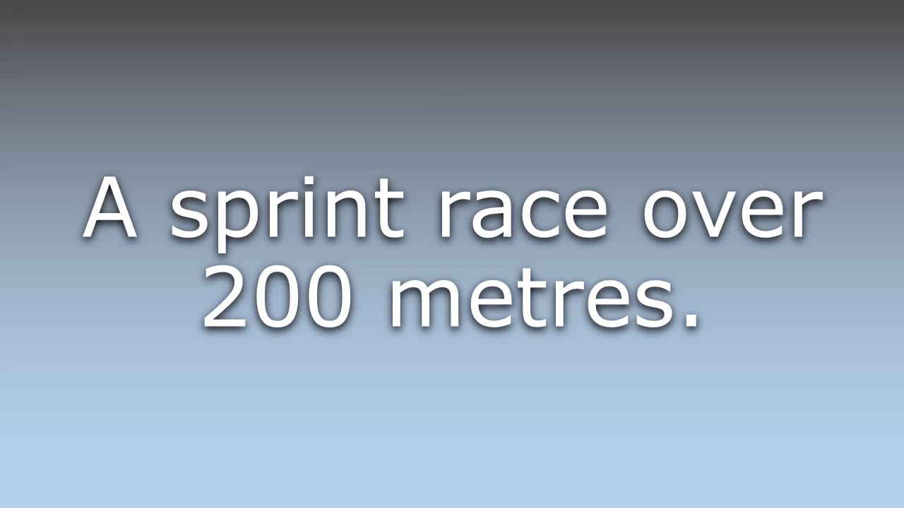 What Does 200 Metres Mean YouTube