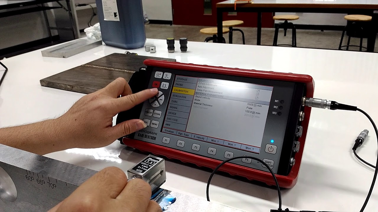 Instruction Ultrasonic angle probe Part1 - YouTube