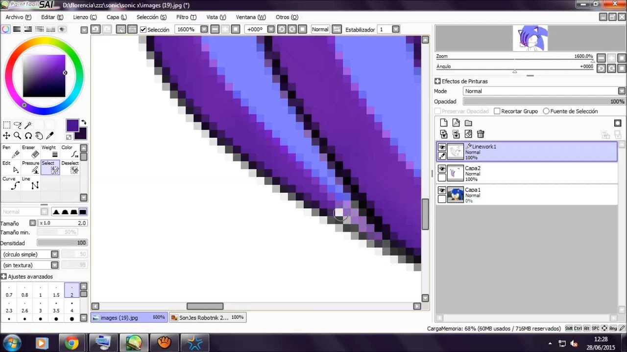 speed paint recolor de sonic to sonjes robotnik - YouTube