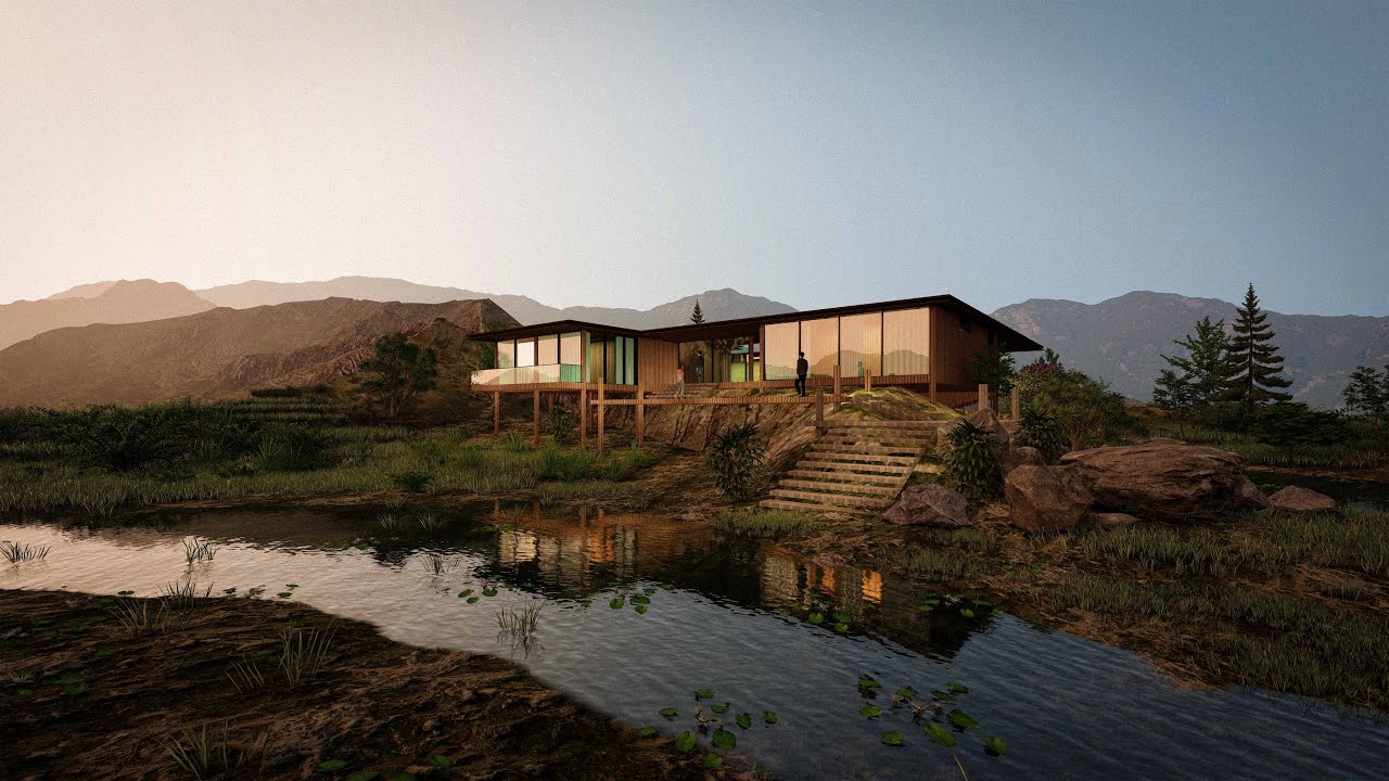 Tropical Mountain Architectural animation . - YouTube