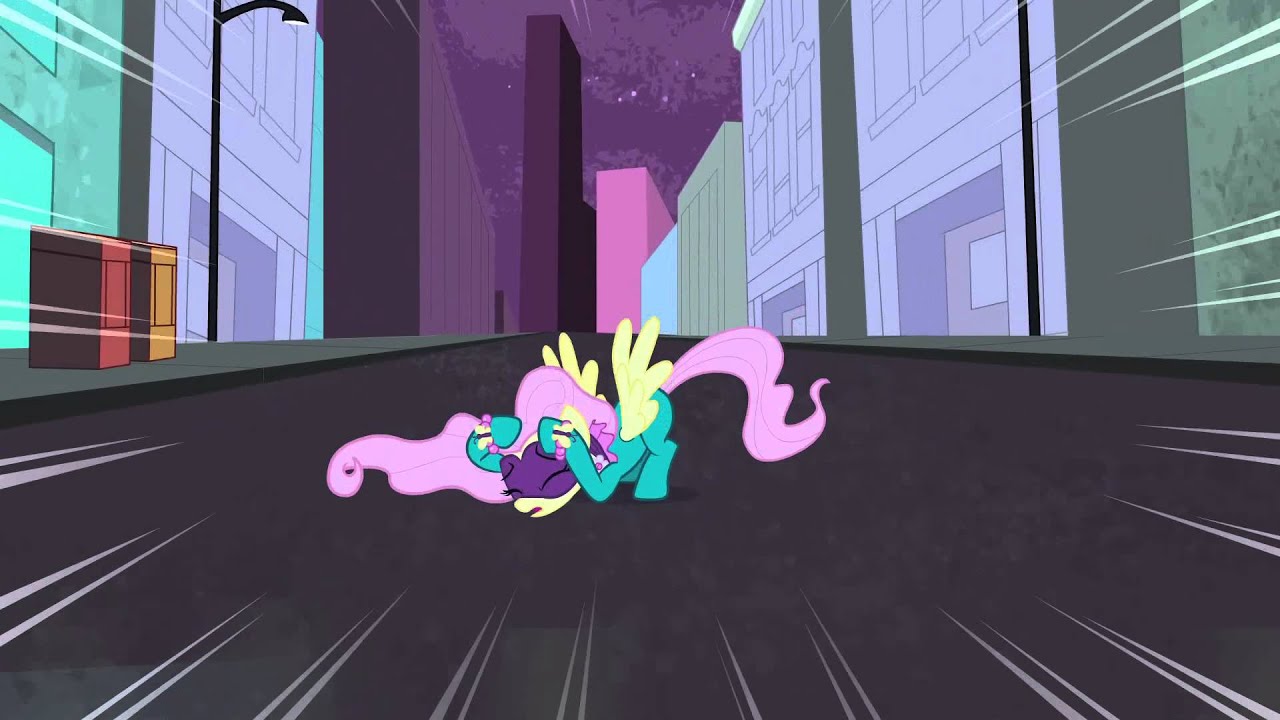 Saddle Rager Fluttershy (about to get hit) - YouTube