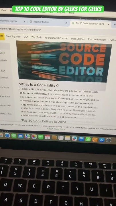 Top 10 code editor by geeks for geeks 2024| in Bengali @vaswar1001 ...