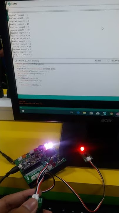 การใช้งาน serial monitor - YouTube