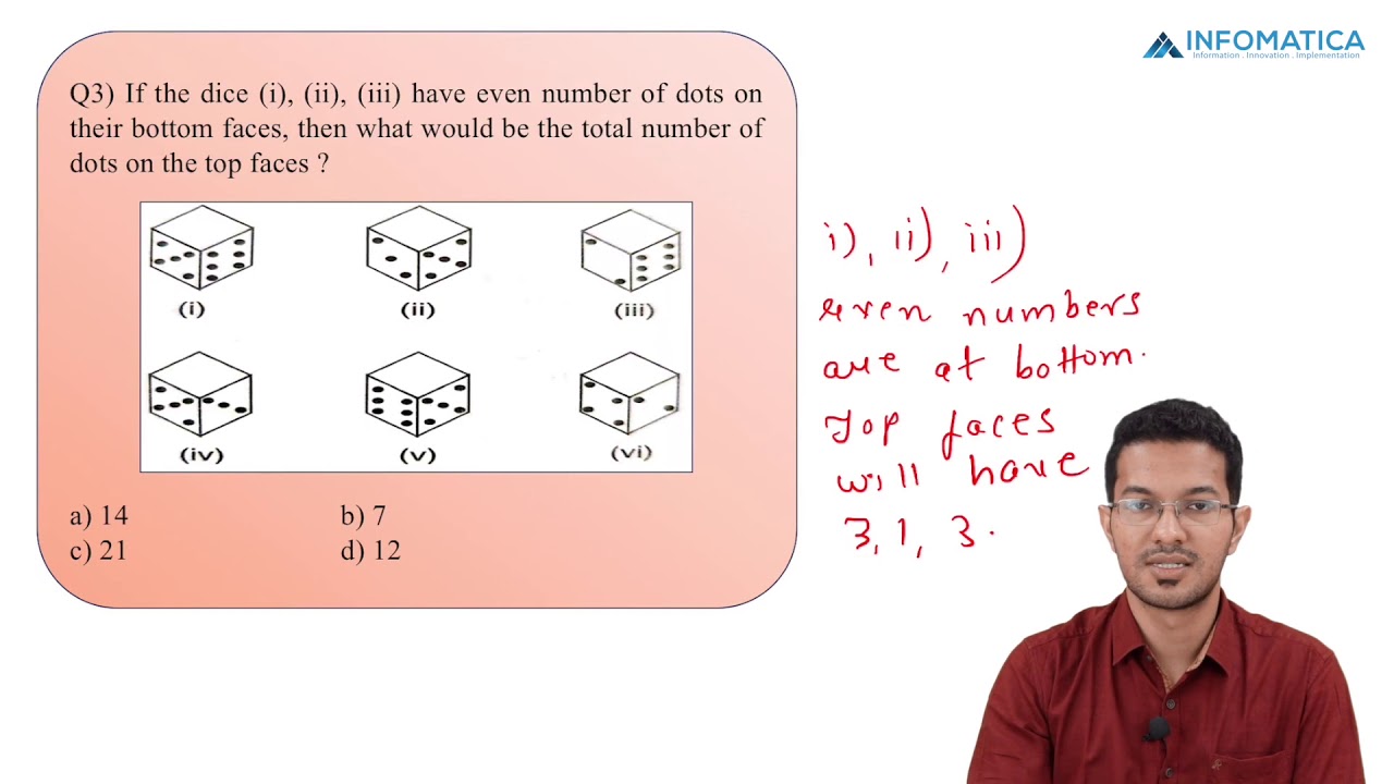 Important Questions on Cubes and Dices - YouTube