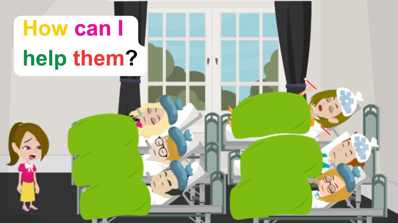 Ella helps everyone who got the flu - English Funny Animated Story ...