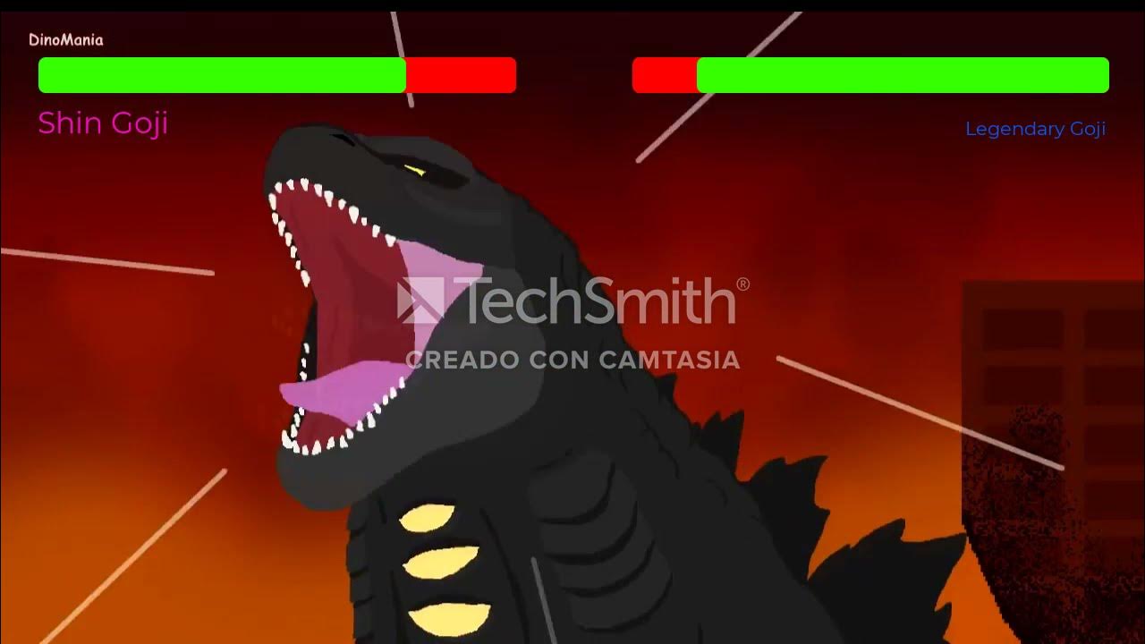 Godzilla Vs Shin Godzilla With Healthbars BY @DinoManiaYT (READ THE DESCRIPTION) - YouTube