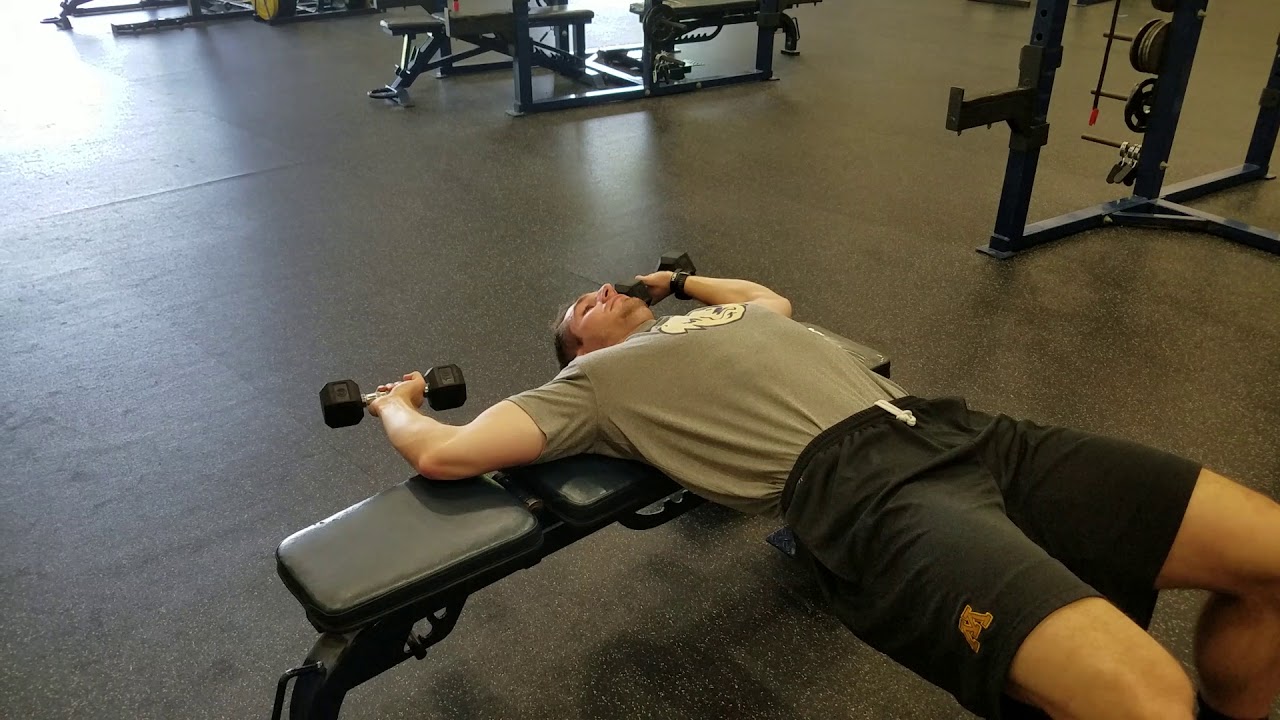 DB Shoulder Supine External Rotation Ecc - YouTube